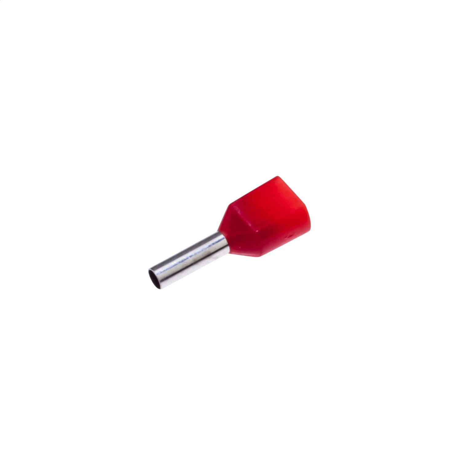 Engex 1mm Twin Entry Bootlace Ferrules Red (Pack of 100) (641053) | CEF