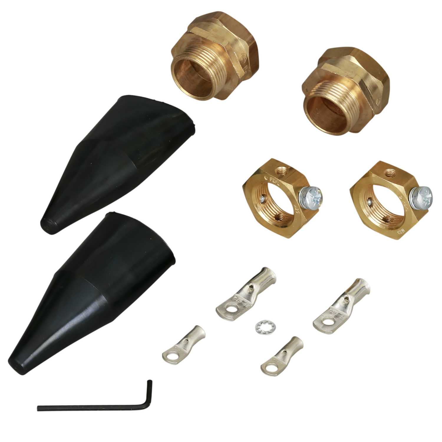 SWA 25BW Brass SWA Gland Pack with Earthing Nut (Pack of 2) (TPBW25 ...