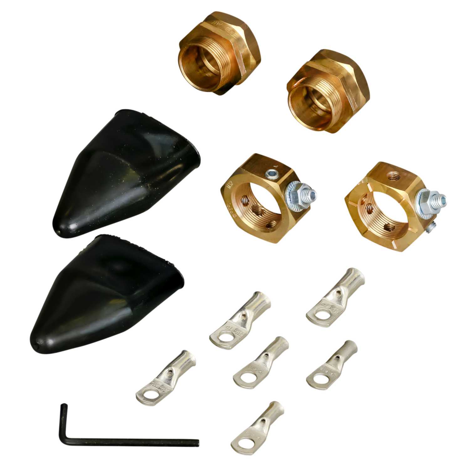SWA 32BW Brass SWA Gland Pack with Earthing Nut (Pack of 2) (TPBW32 ...