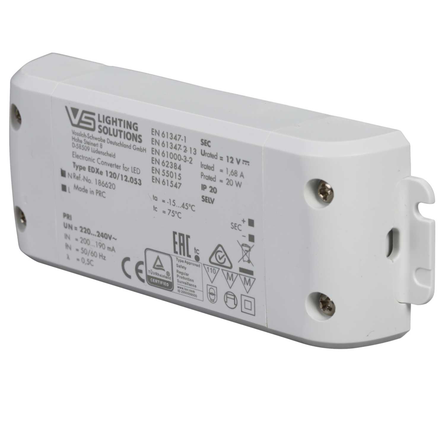 Tamco 20W 12V 0 - 1.68A Constant Voltage LED Driver (EDXE 120/12.053) | CEF Tamco 20W 12V 0 - 1.68A Constant Voltage LED Driver (EDXE 120/12.053) | CEF