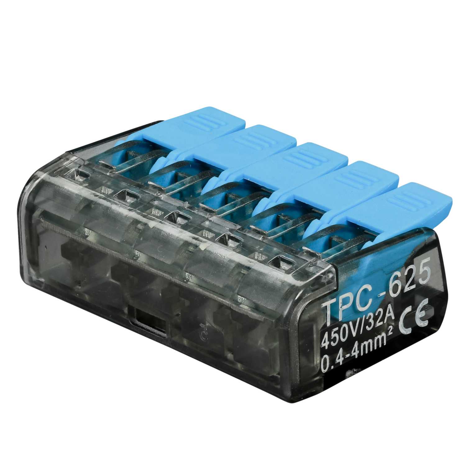 Tamco 32A 5 Way Push In Wire Connectors (Pack of 25) (TPC-625) | CEF