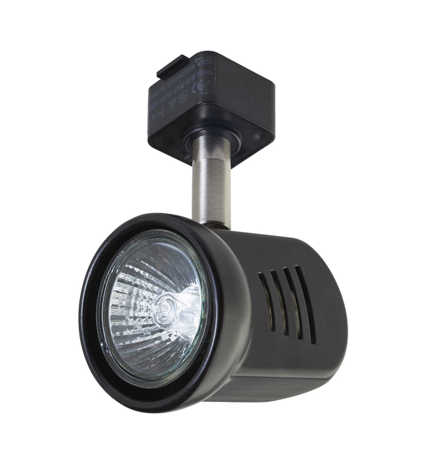 Tamlite 50W GU10 Track Mounted Spotlight Black (HS50B) | CEF