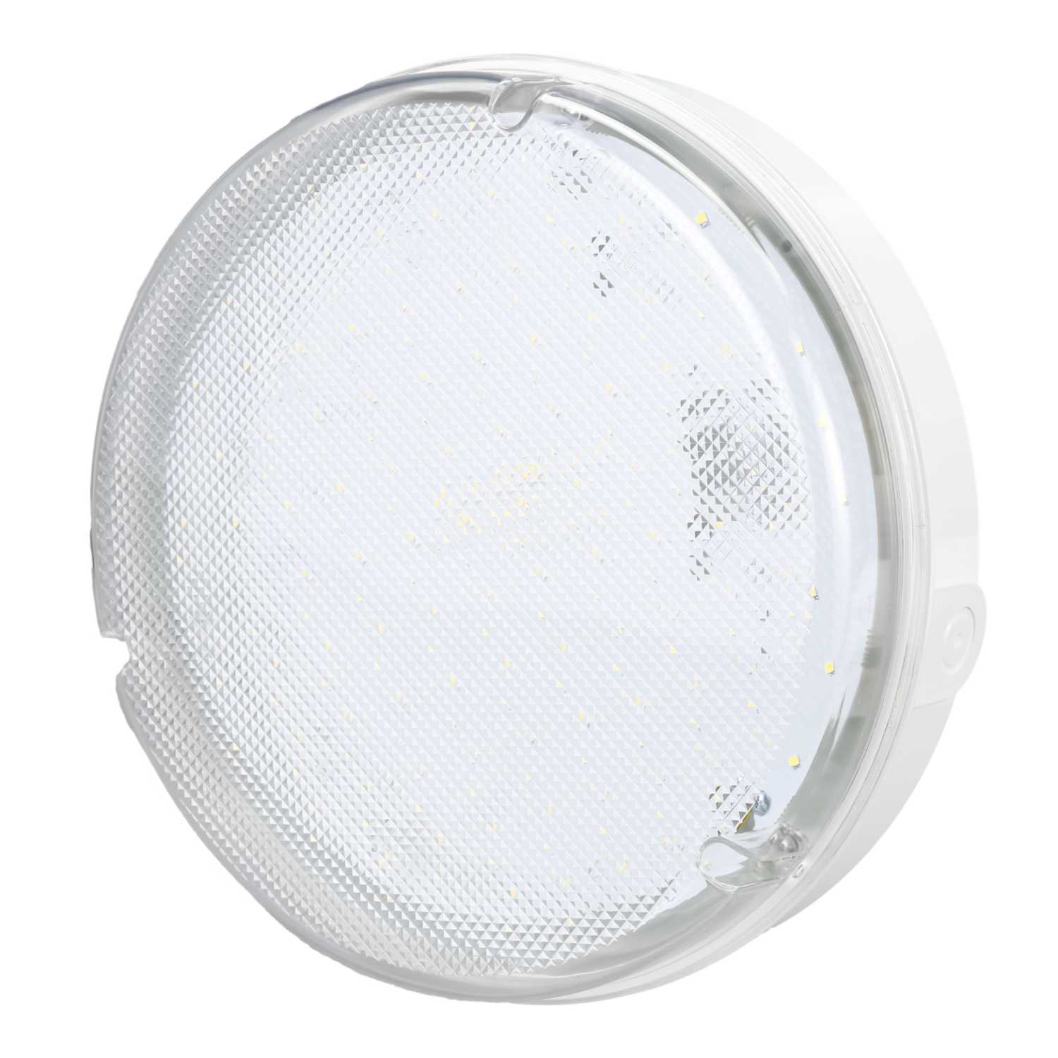 Xcite 16W LED Circular Bulkhead White / Prismatic 4000K (XCBHWPCWP) | CEF