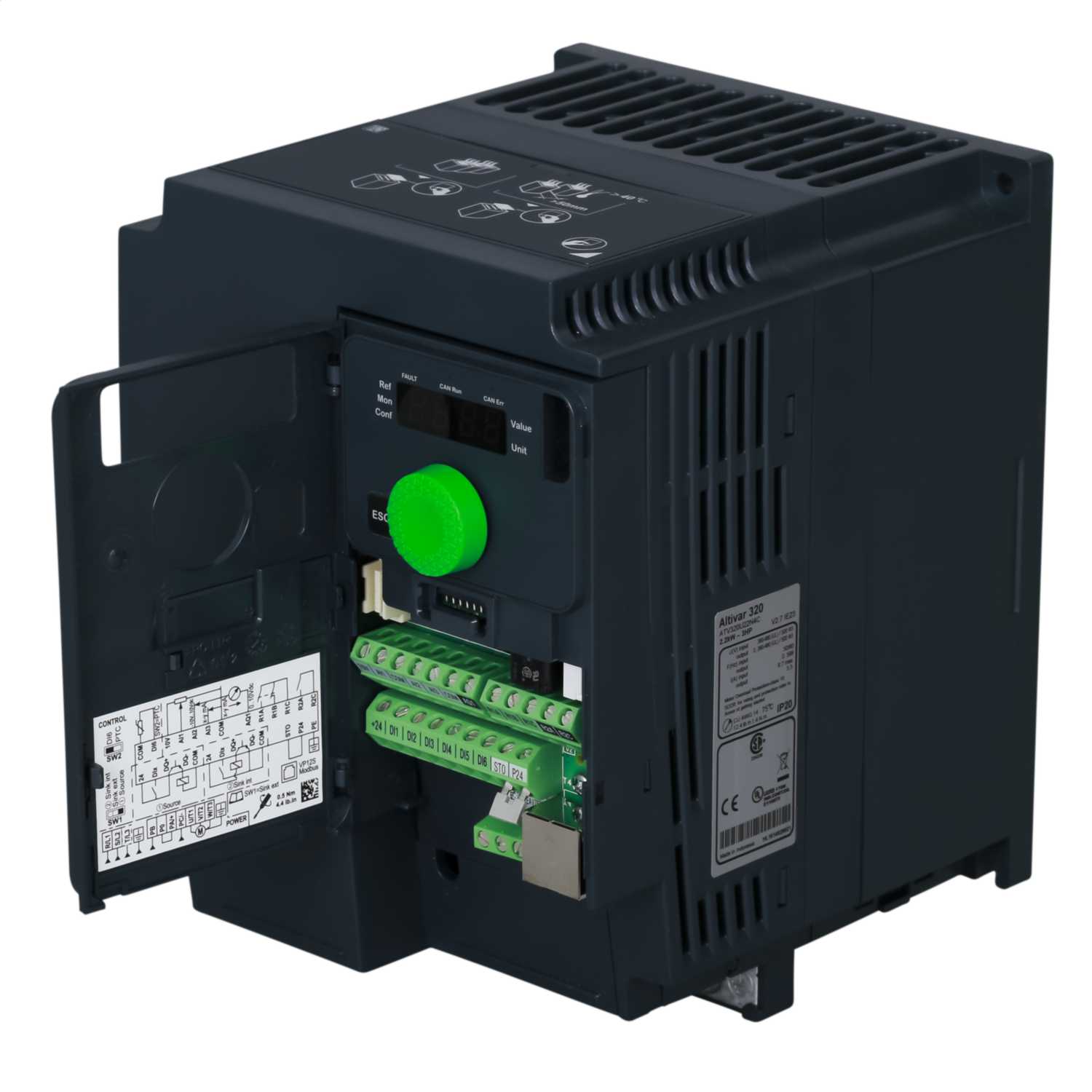 Schneider Altivar 380V / 500V 2.2kW Variable Speed Drive (ATV320U22N4C ...