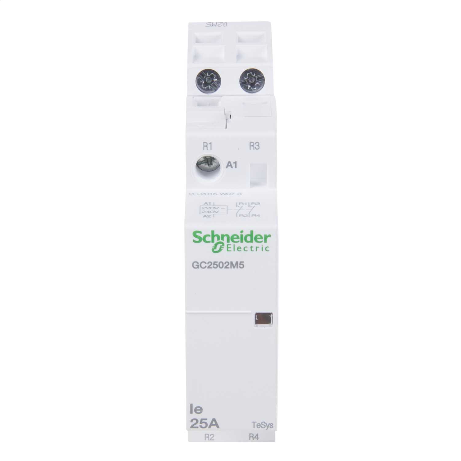 Schneider Telemecanique TeSys GC 25A 220V AC 2 Pole Contactor with 2 NC ...