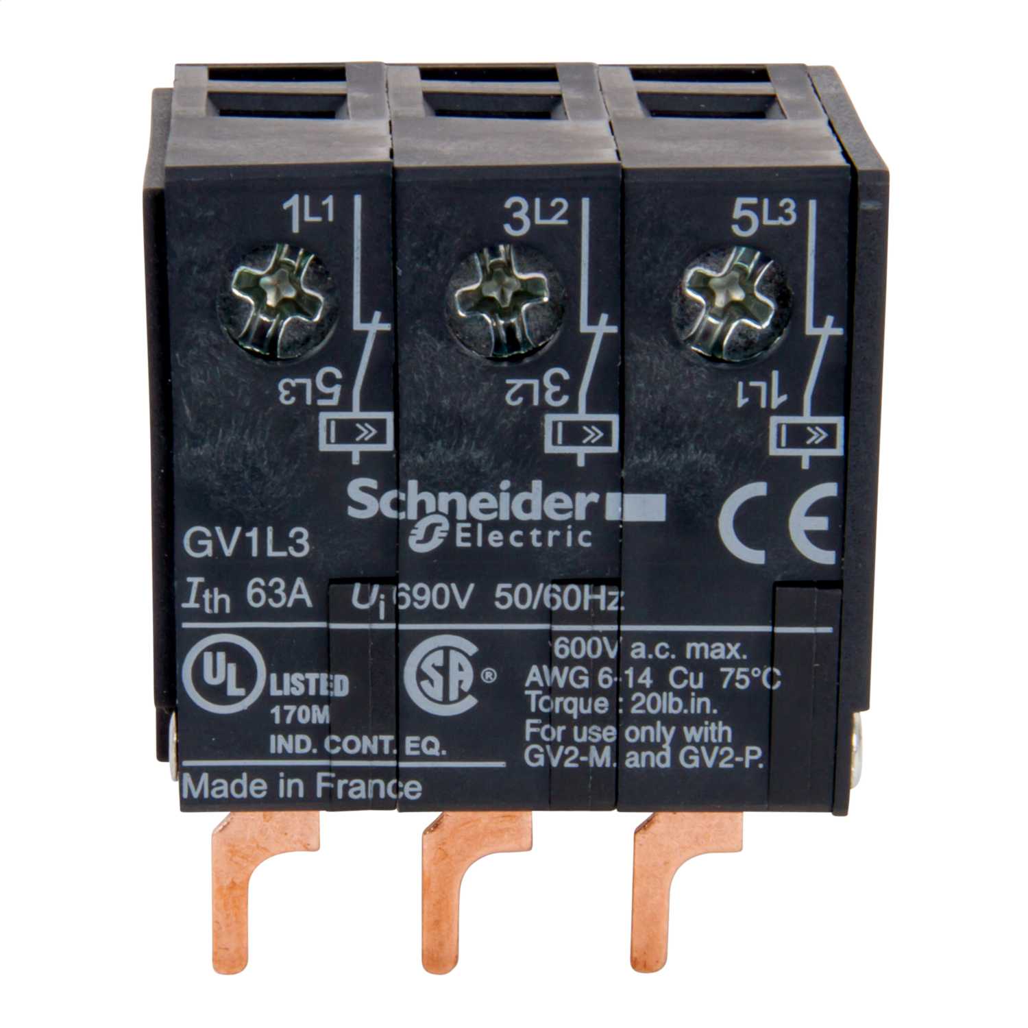 Schneider Telemecanique 63A Current Limiter (GV1L3) | CEF