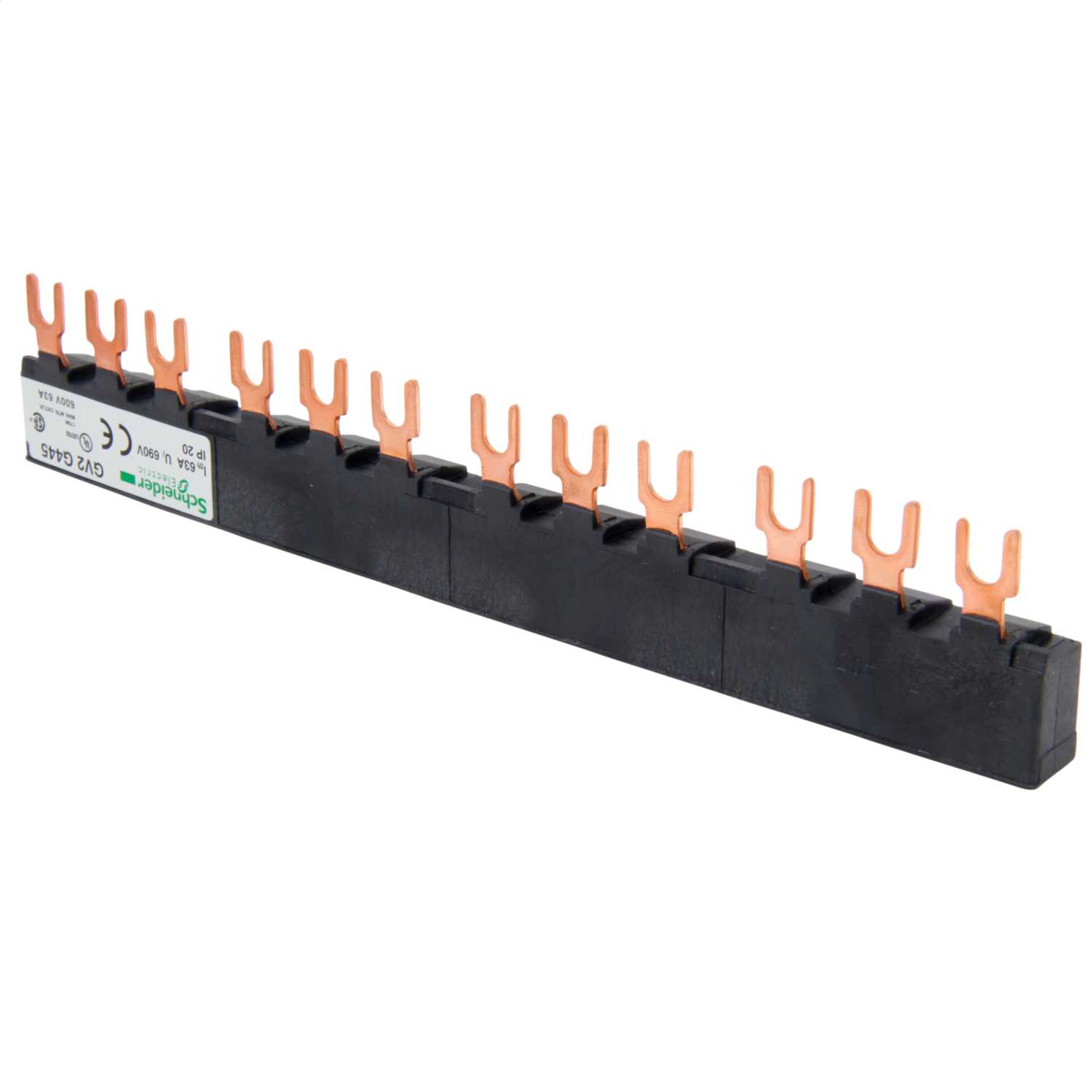 Schneider Telemecanique TeSys 63A 3 Pole 4 Tap Off Comb Busbar 45mm ...