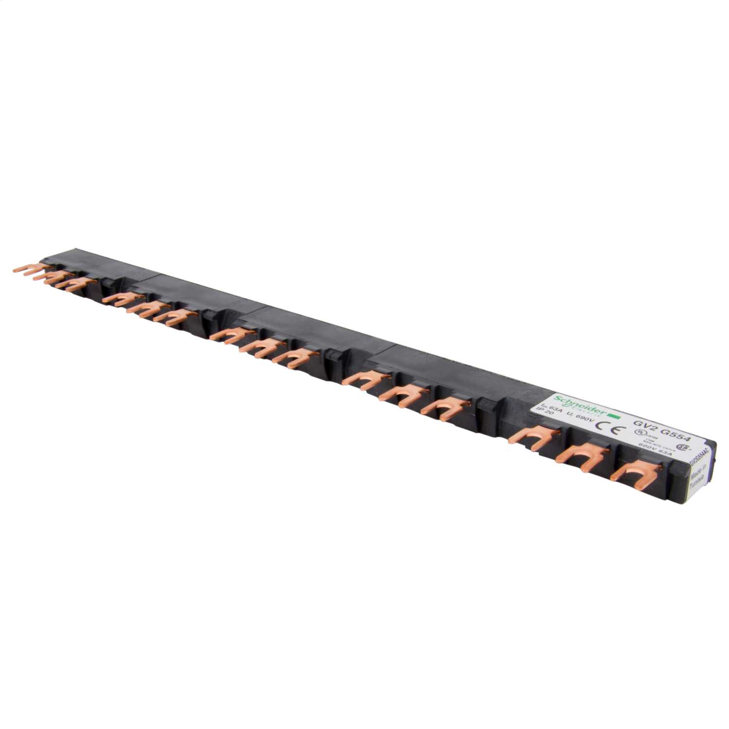 Schneider Telemecanique 63A 3 Pole 5 Tap Off Comb Busbar (GV2G554) | CEF