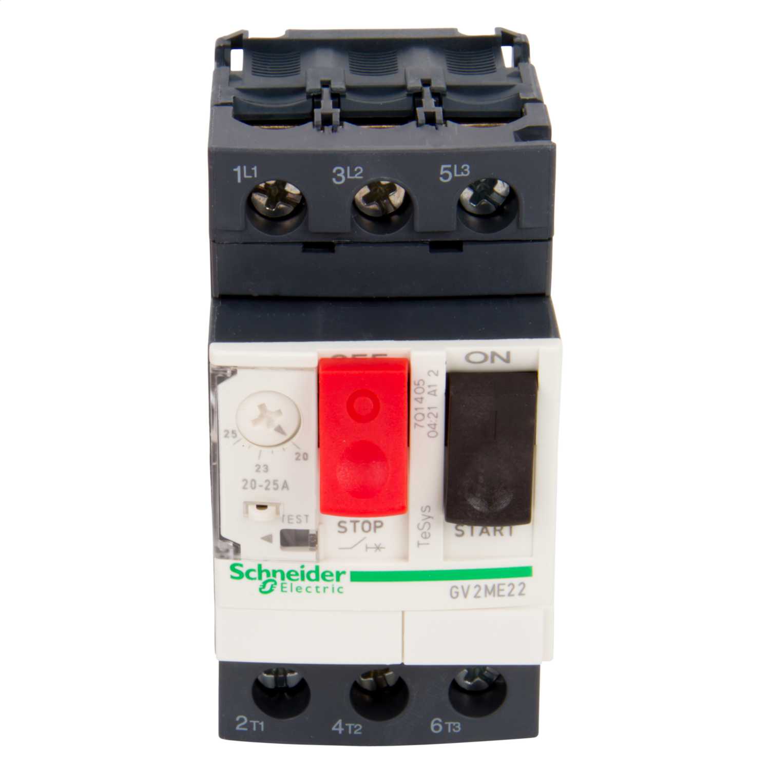 Schneider Telemecanique 20A to 25A 4kA Thermal Magnetic Circuit Breaker ...