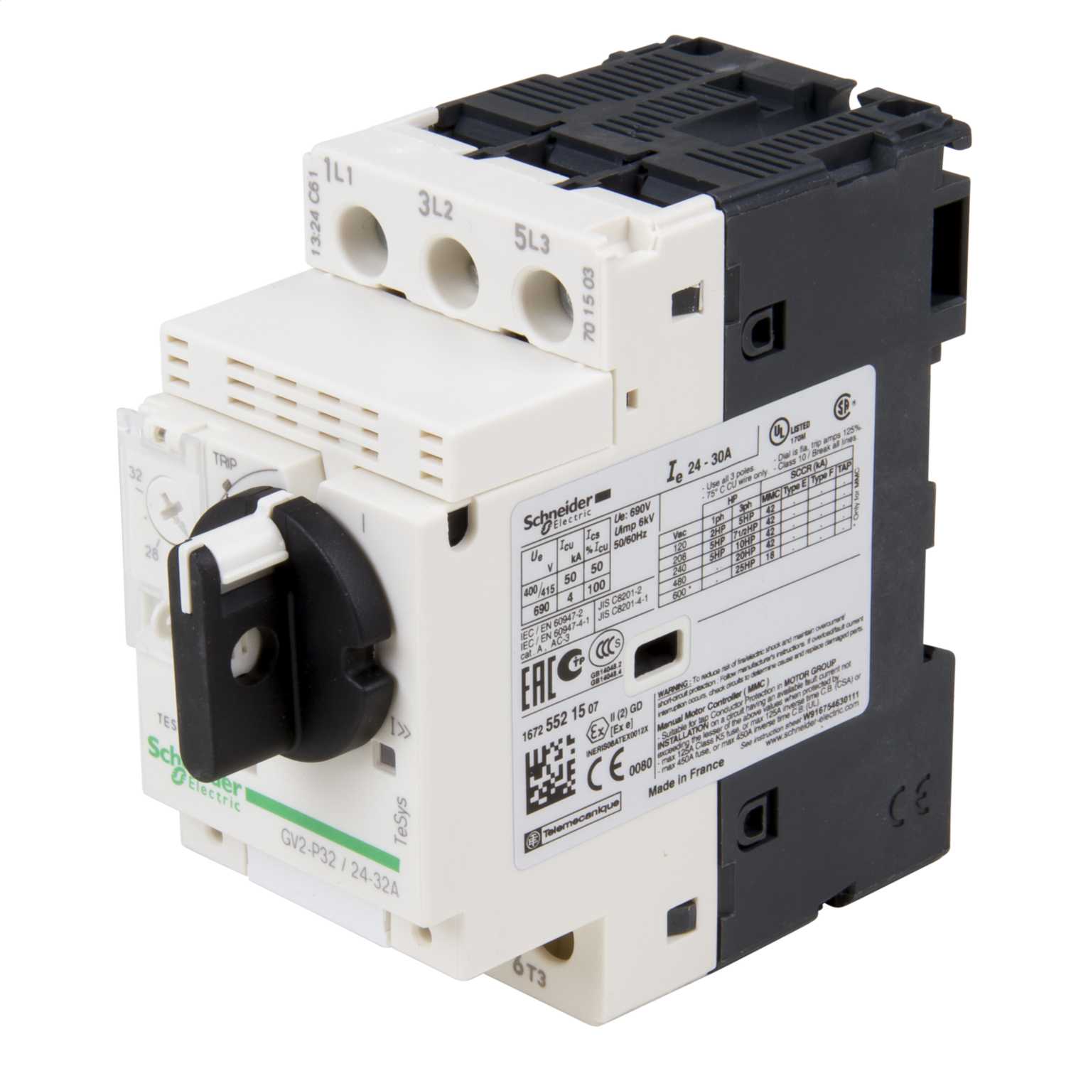 Schneider Telemecanique 24 - 32A 100kA Thermal Magnetic Circuit Breaker ...