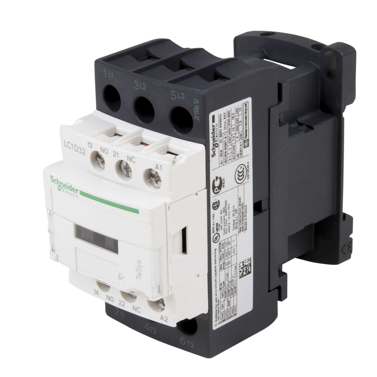 Schneider Telemecanique TeSys D 32A Contactor 3 Pole 3 NO Contacts 48V ...
