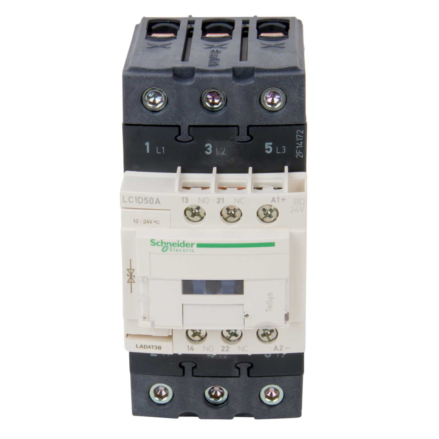 Schneider Telemecanique 50A Contactor 3 Pole 3 NO Contacts 24V DC Coil ...