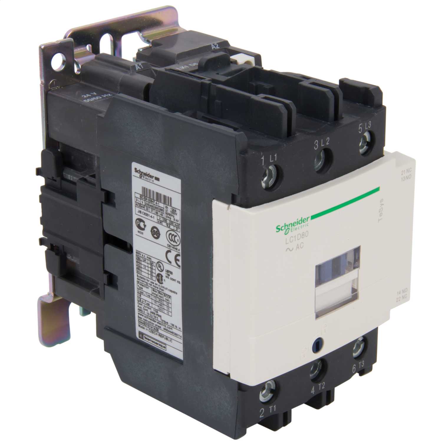 Schneider Telemecanique TeSys D 80A Contactor 3 Pole 3 NO Contacts 24V ...