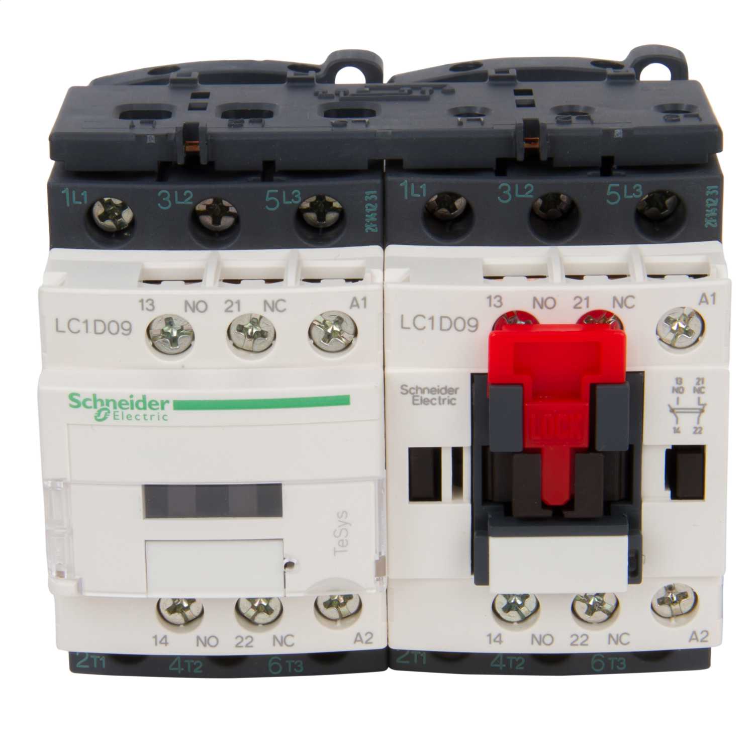 Schneider Telemecanique 9A Reversing Contactor 3 Pole 3 NO Contacts ...