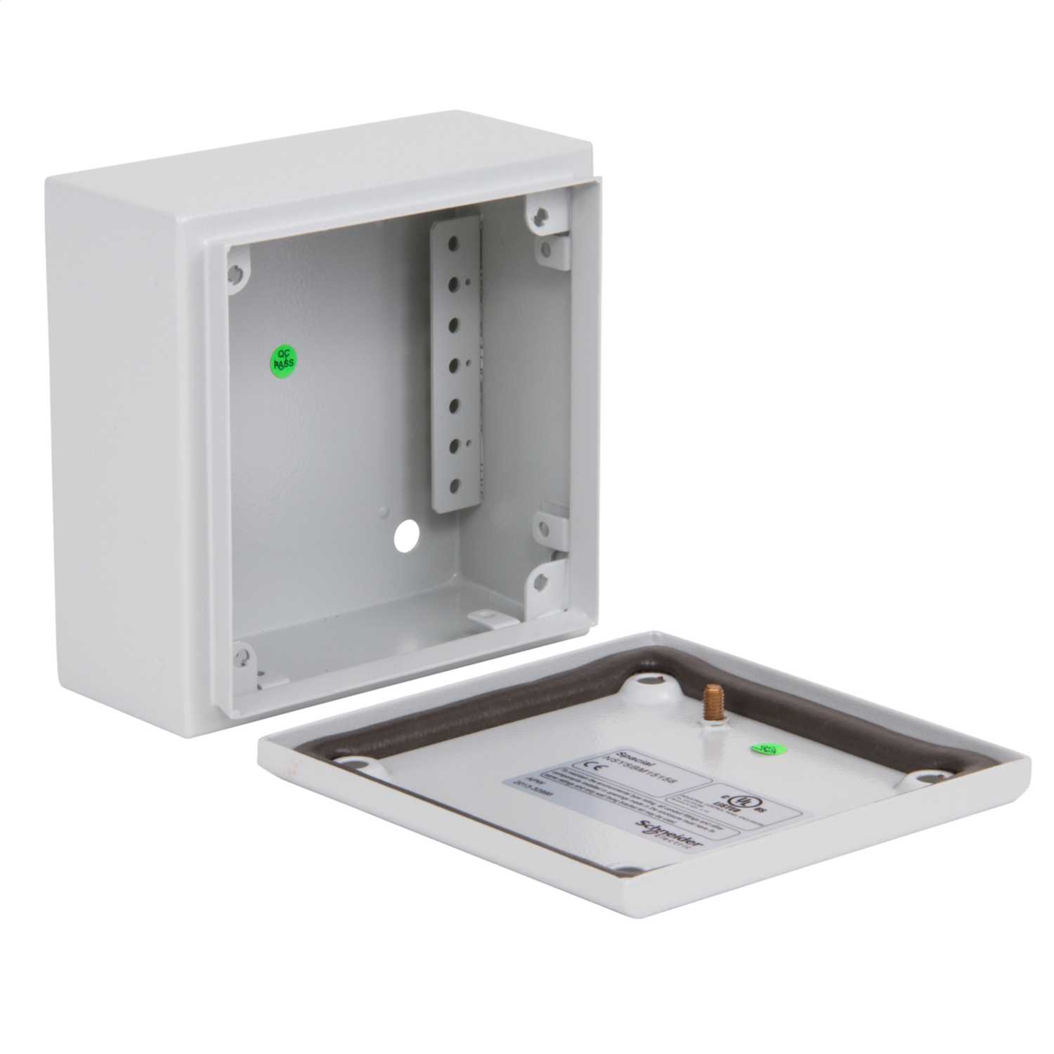 Schneider Sarel 150mm x 150mm x 80mm Steel Enclosure IP66 (NSYSBM15158 ...
