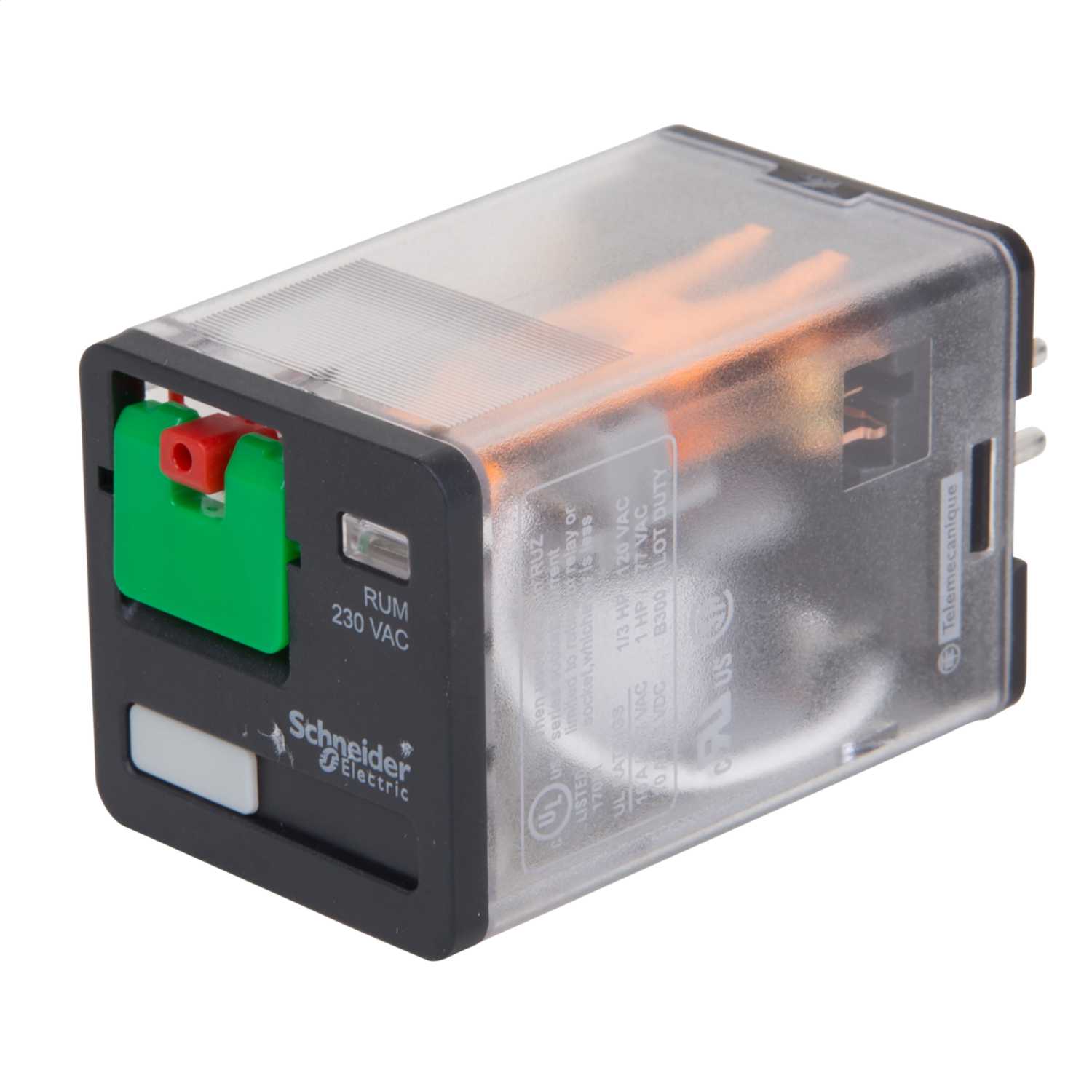 Schneider Telemecanique 8 Pin 230V 10A AC Universal Plug-in Relay ...