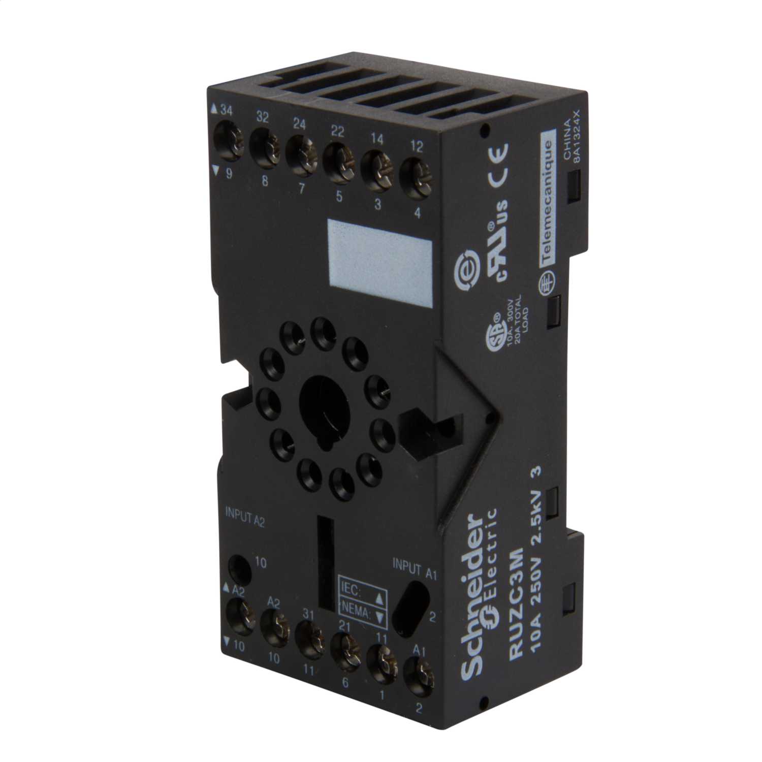 Schneider Telemecanique 11 Pin 10A Mixed Contact Relay Base (RUZC3M) | CEF