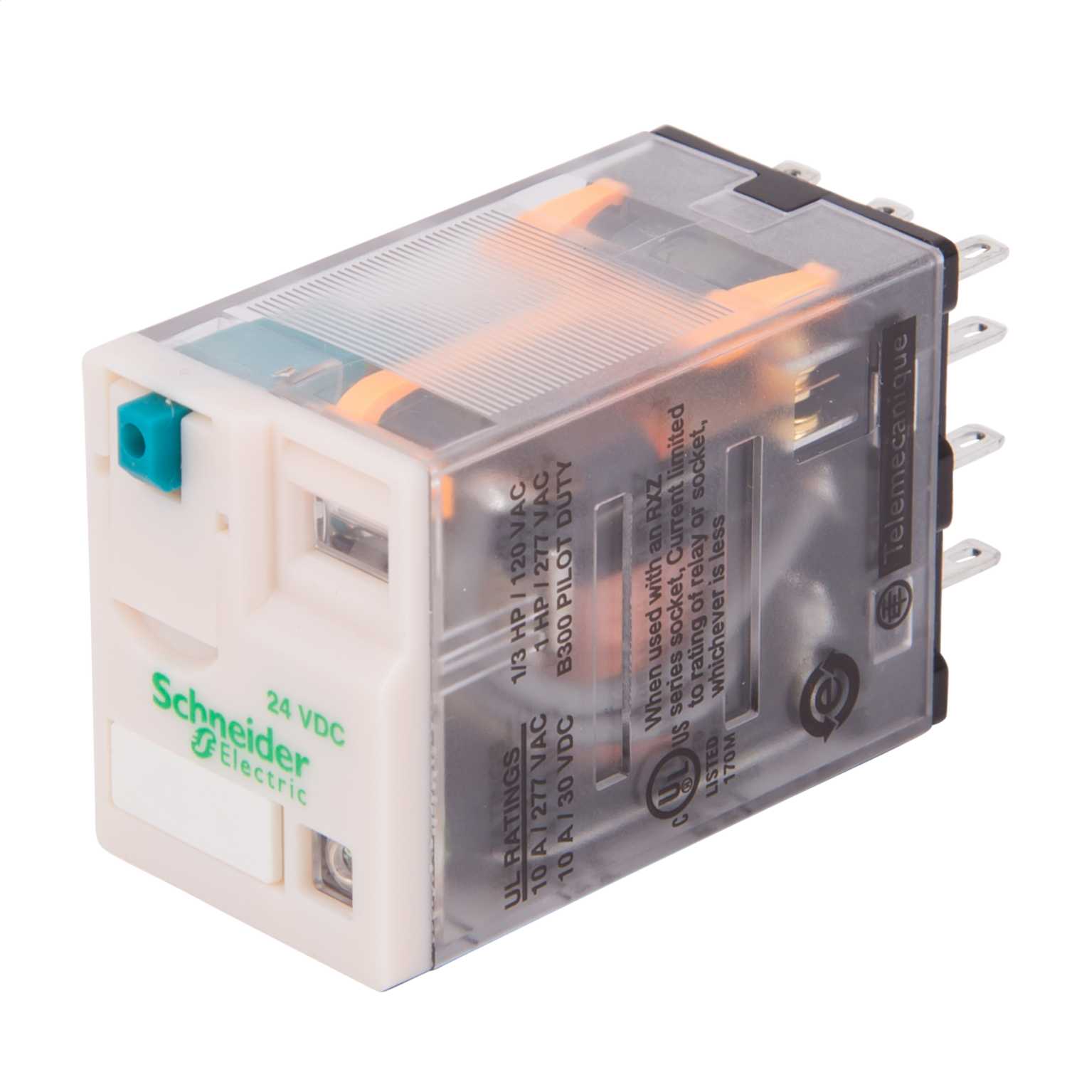 Schneider Telemecanique 11 Pin 24V DC 10A Miniature Plug In Relay with ...