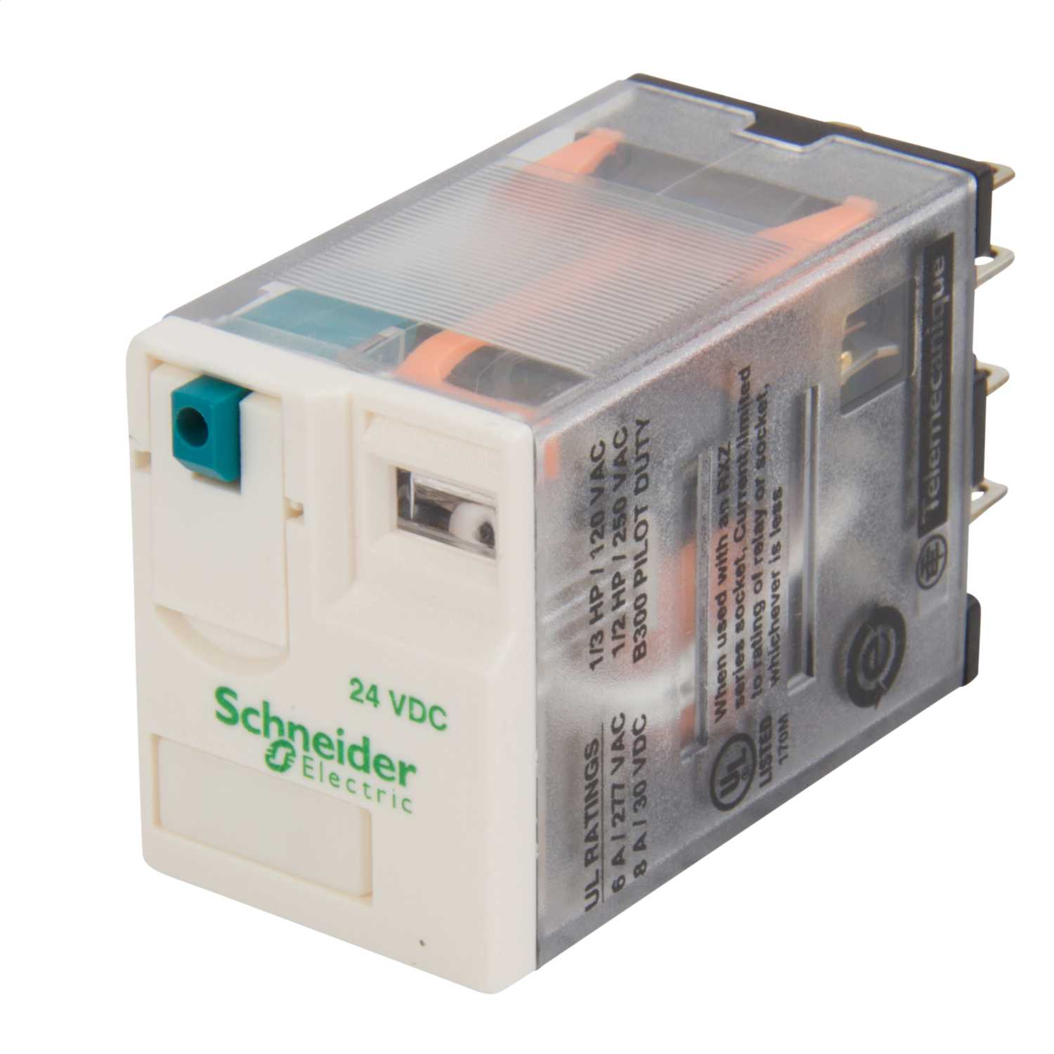 Schneider Telemecanique 14 Pin 24V DC 6A Miniature Plug In Relay ...