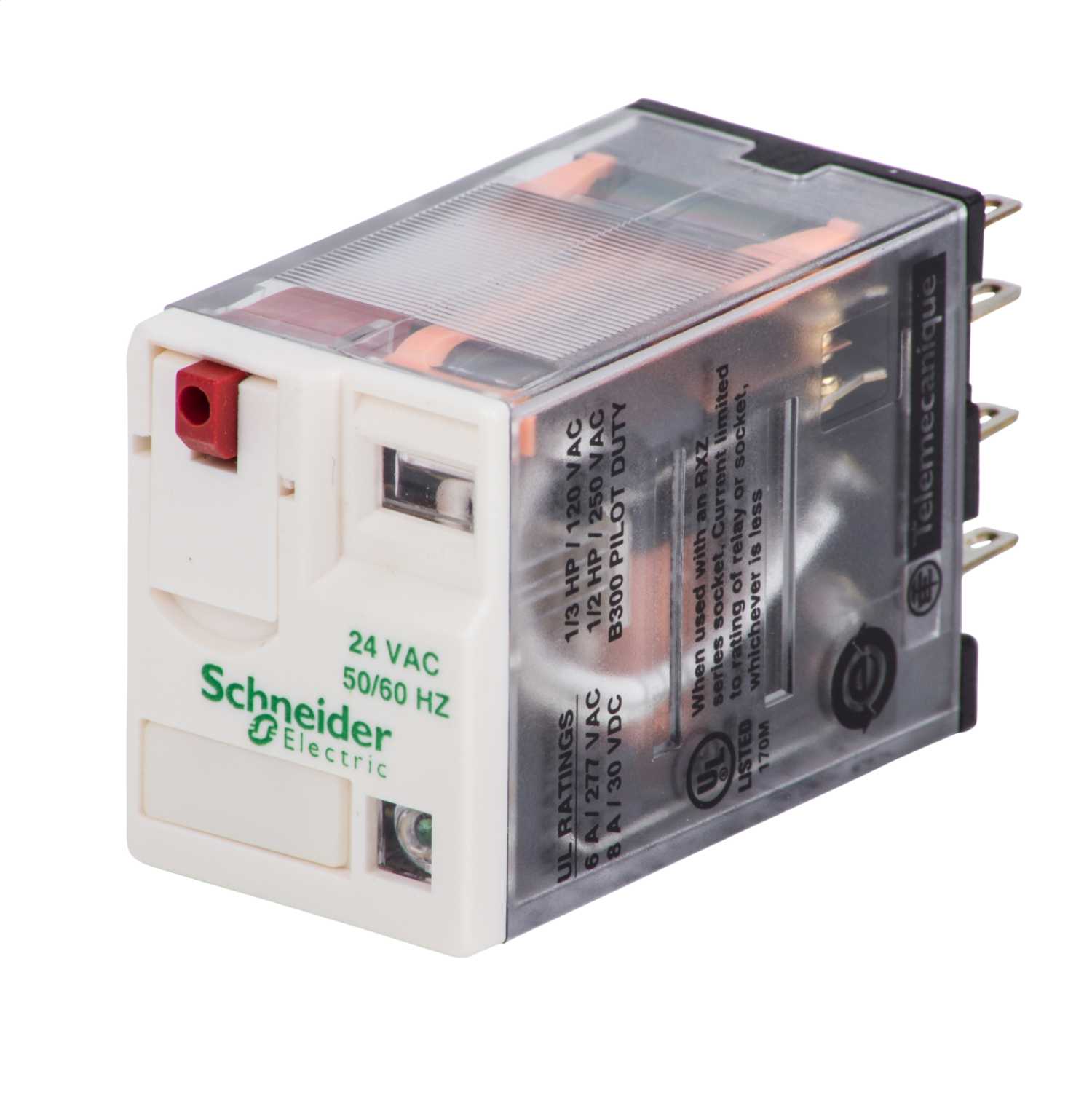 Schneider Telemecanique 14 Pin 24V AC 6A Miniature Plug In Relay ...