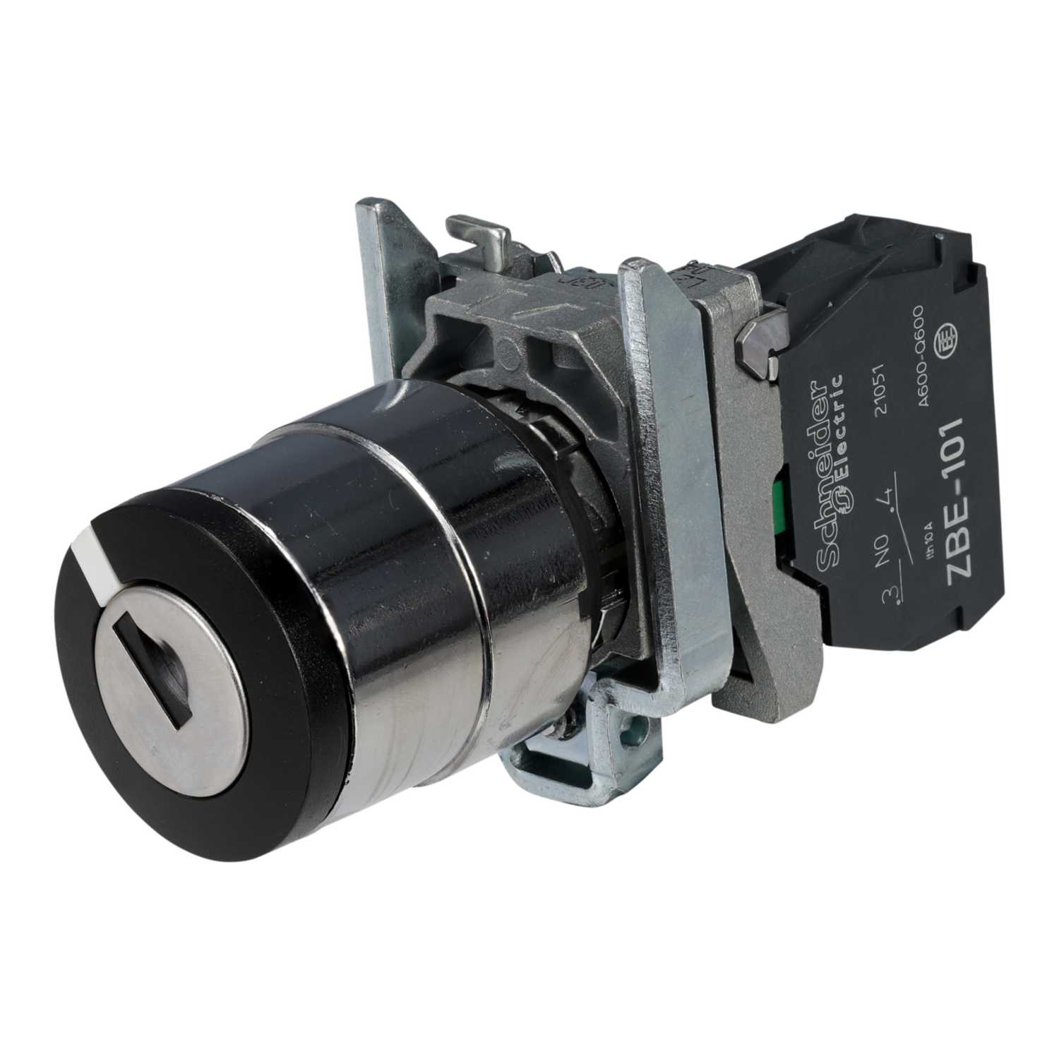 Schneider Telemecanique Ronis 455 Key Switch 2 Position Stay Put 1 NO ...