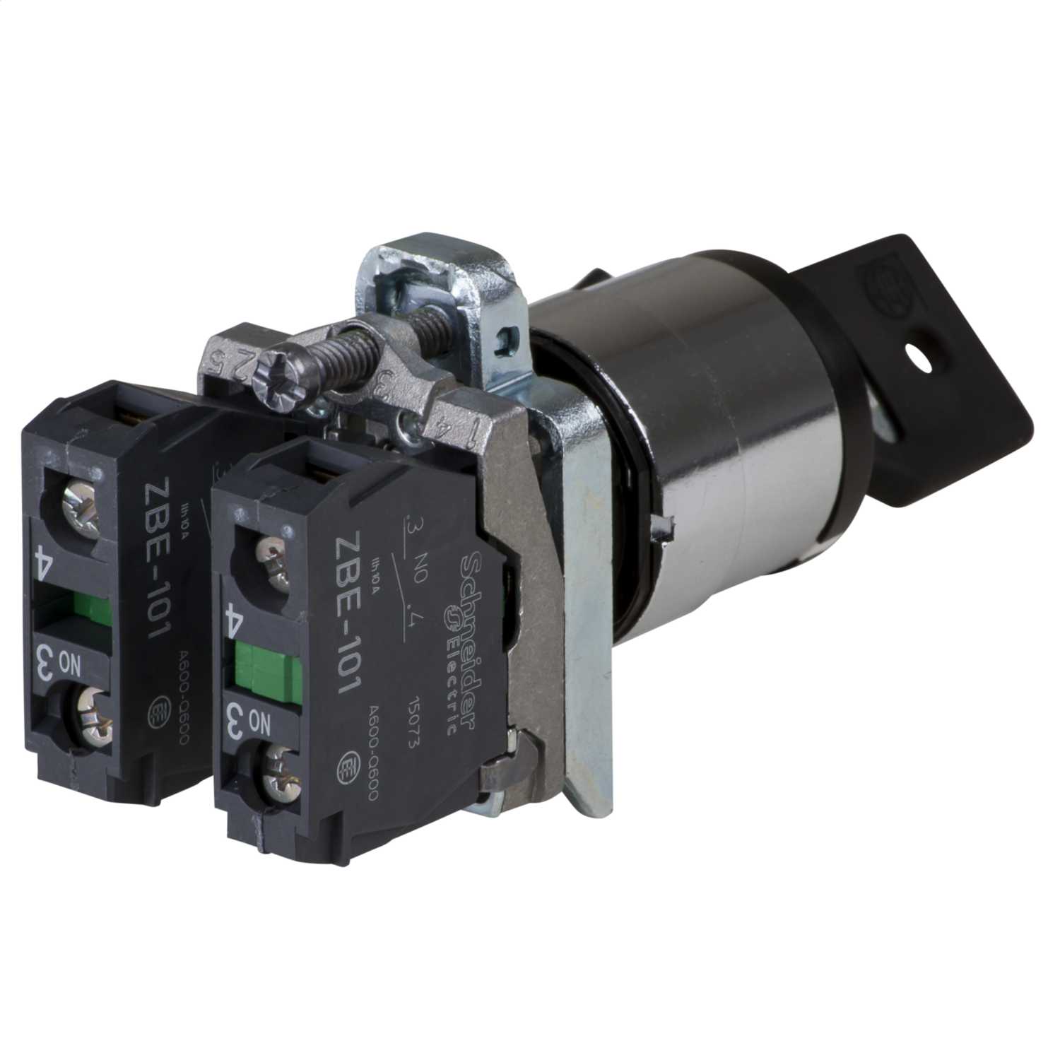 Schneider Telemecanique Selector Key Switch 3 Position Stay Put 2 NO ...