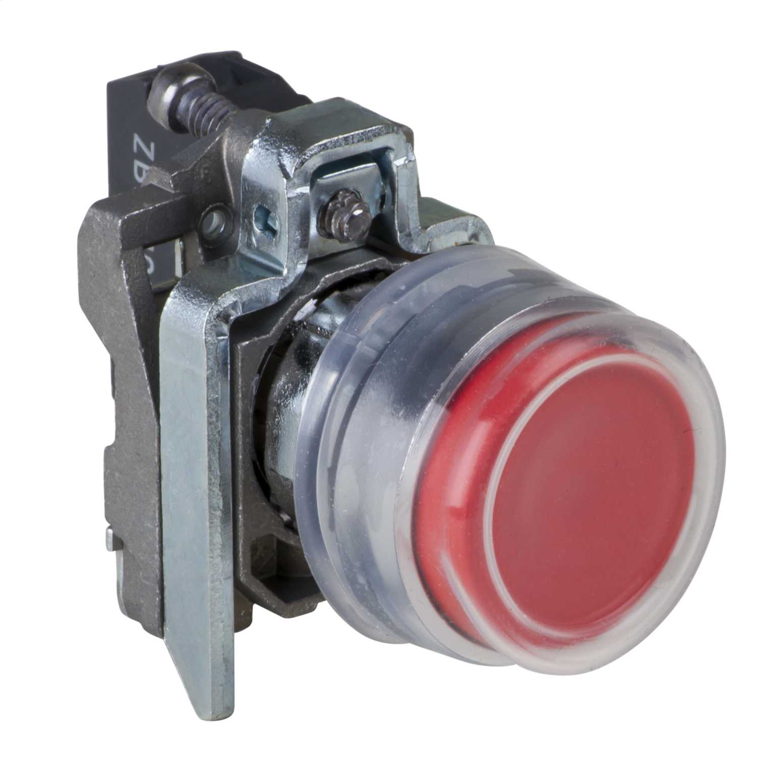 Schneider Telemecanique Flush Momentary 1 NC Booted Pushbutton Red ...