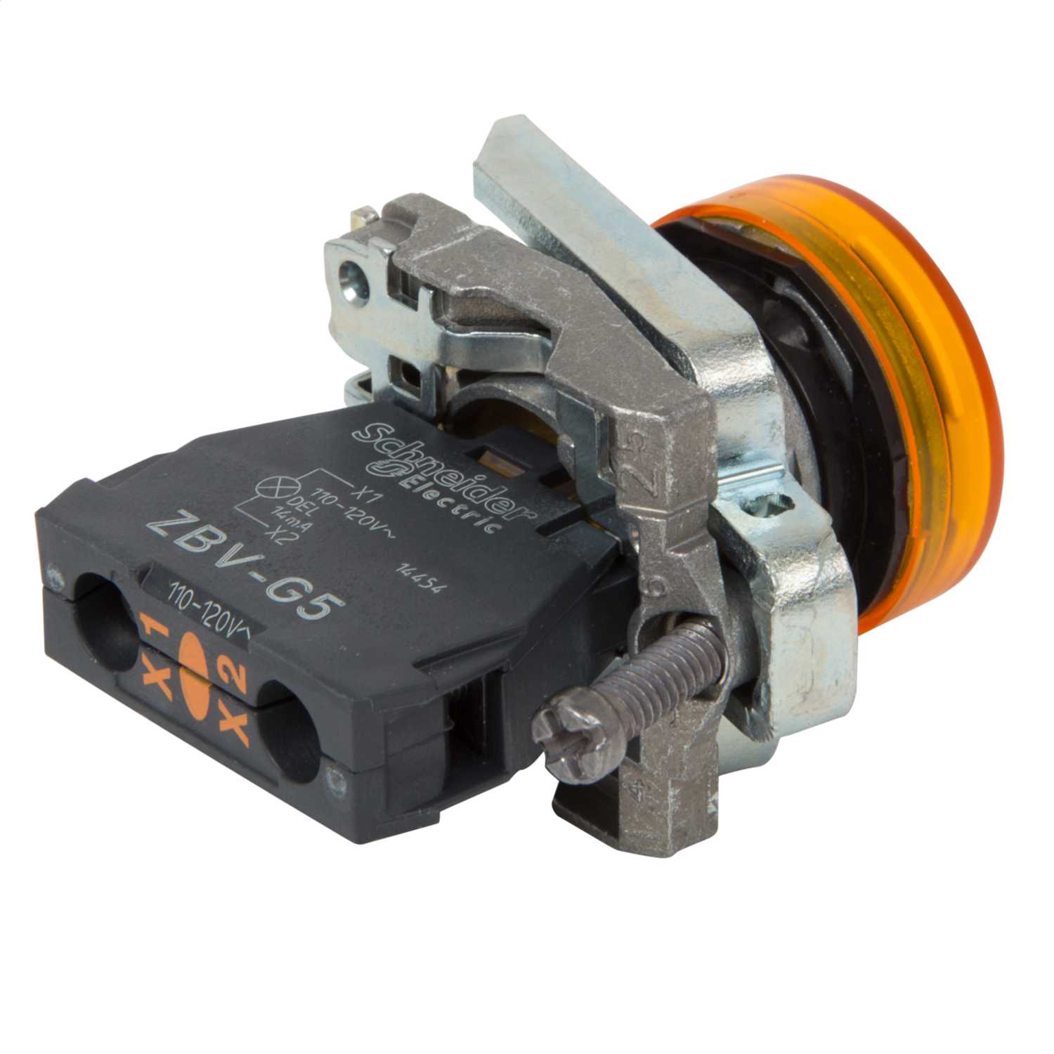 Schneider Telemecanique 110V LED 1 NO Indicator Lamp Orange (XB4BVG5) | CEF