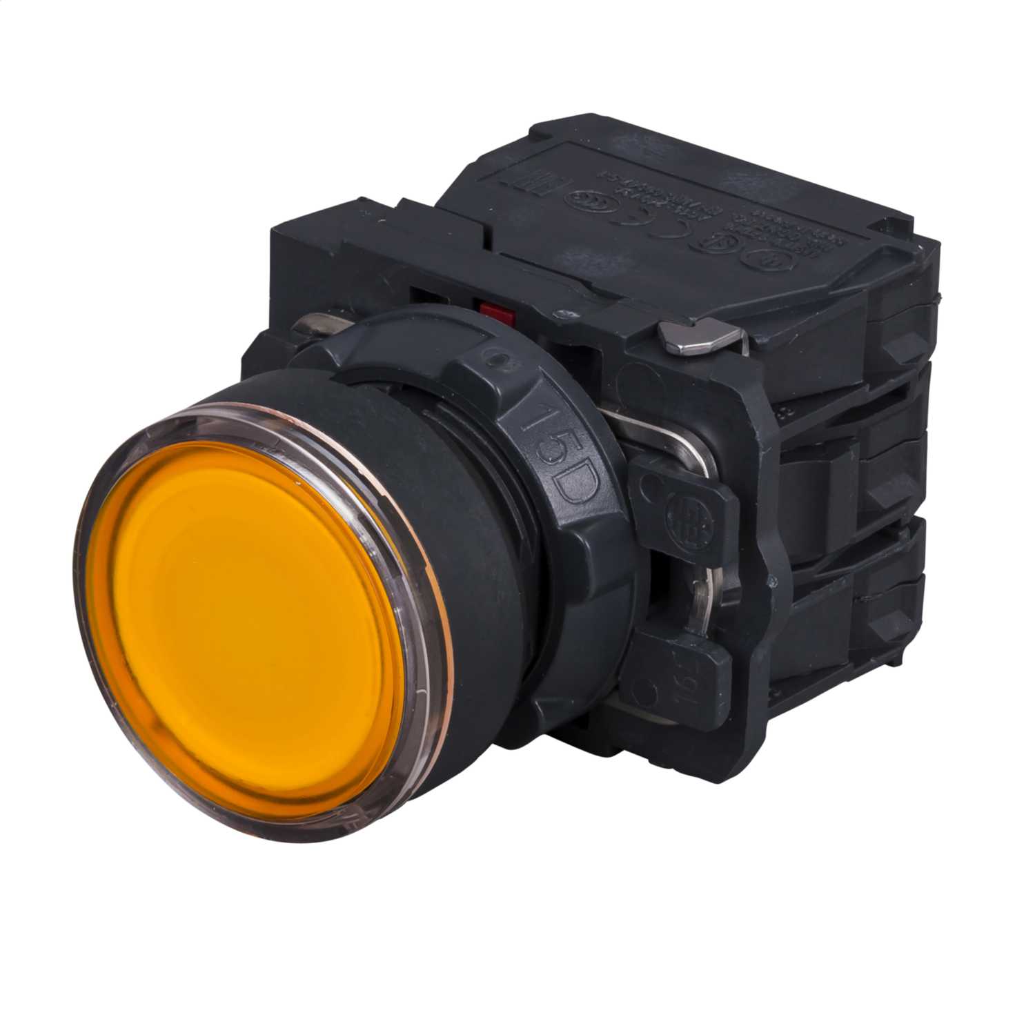 Schneider Telemecanique 24V Illuminated Pushbutton Spring Return Orange ...