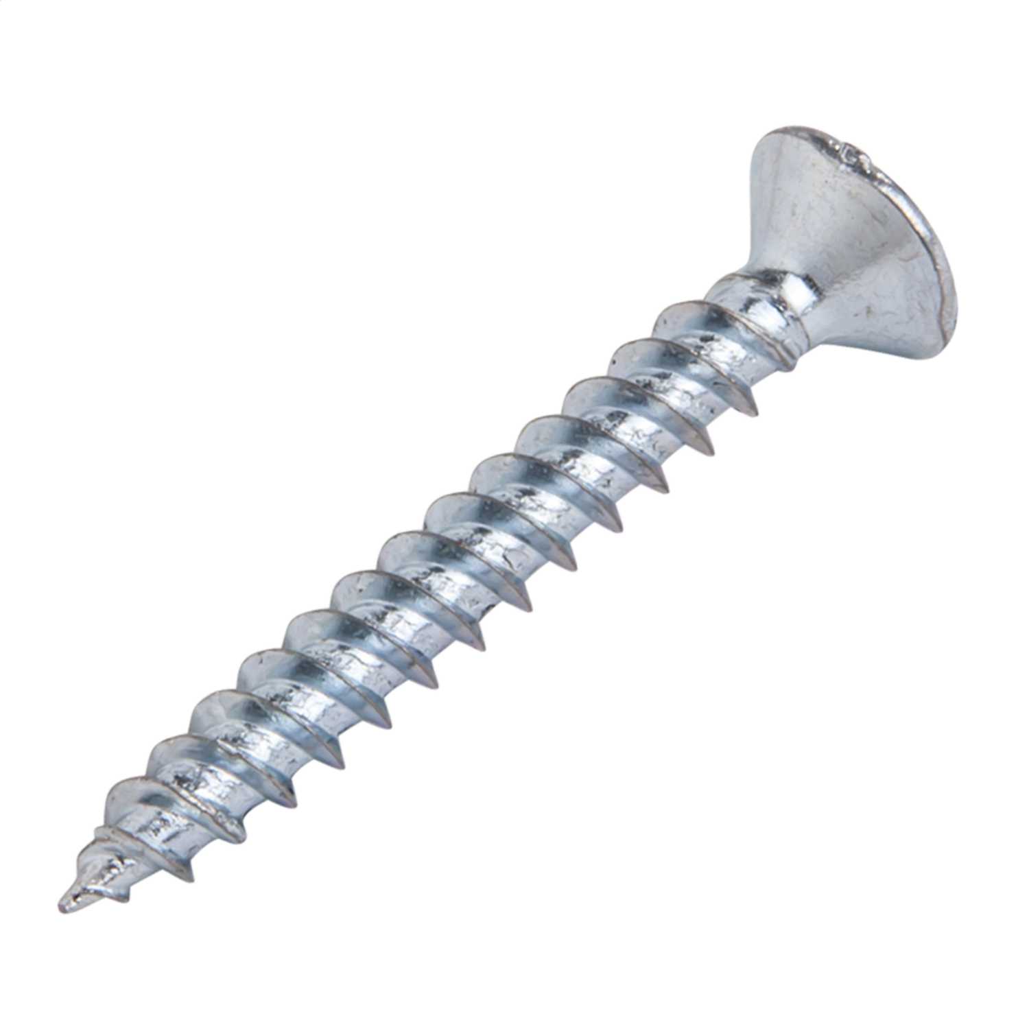 Olympic Fixings 8 x 1¼ Countersunk Cross Twin Thread Screws BZP (Pack ...