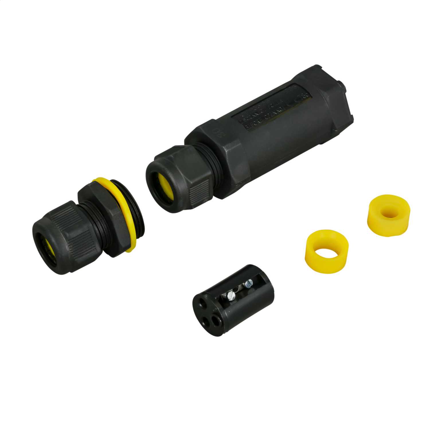 Timeguard 20A In-Line Cable Connector IP68 Black (WXT68IL20) | CEF