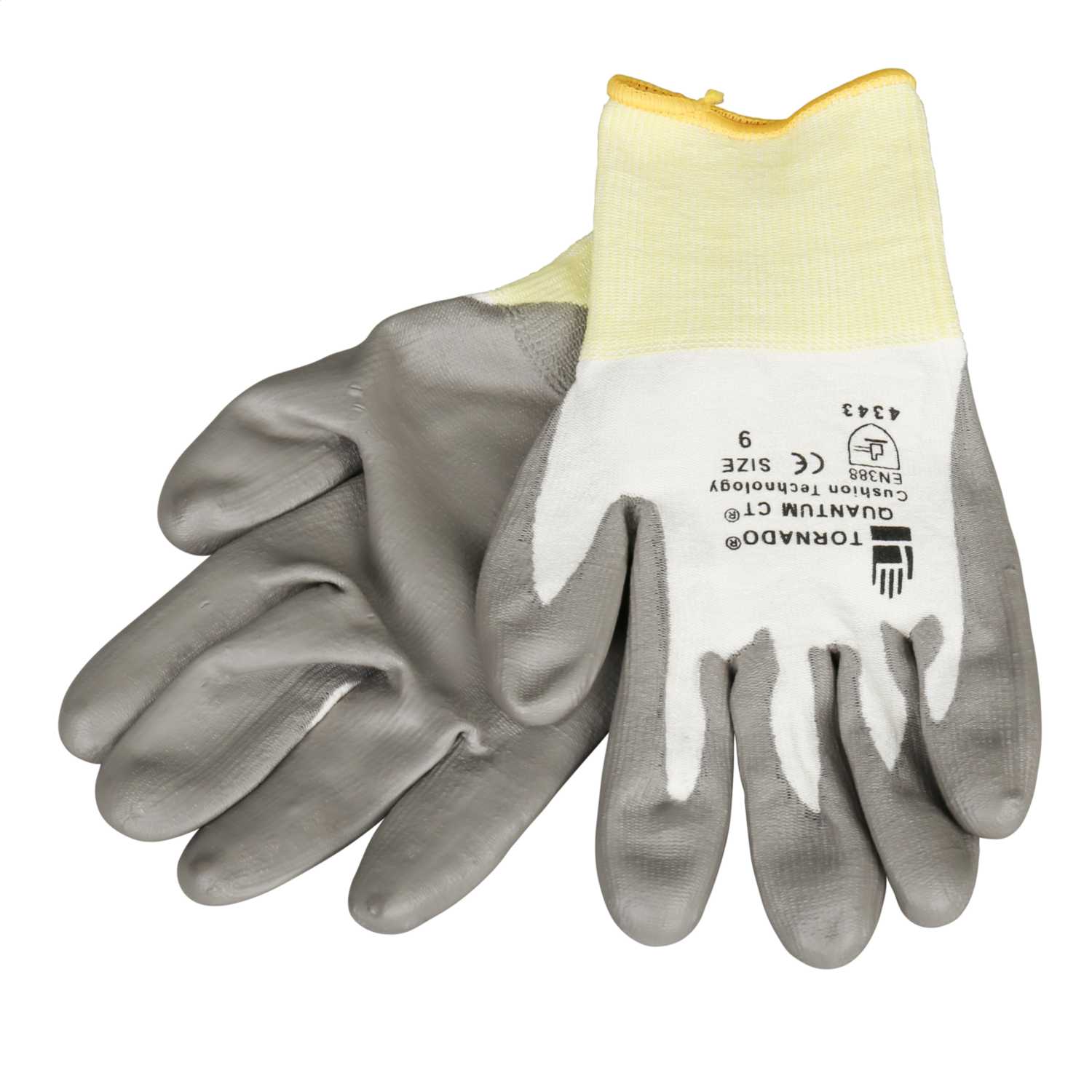 Tornado Size 9 Quantum CT Gloves Grey (QUACT-9) | CEF