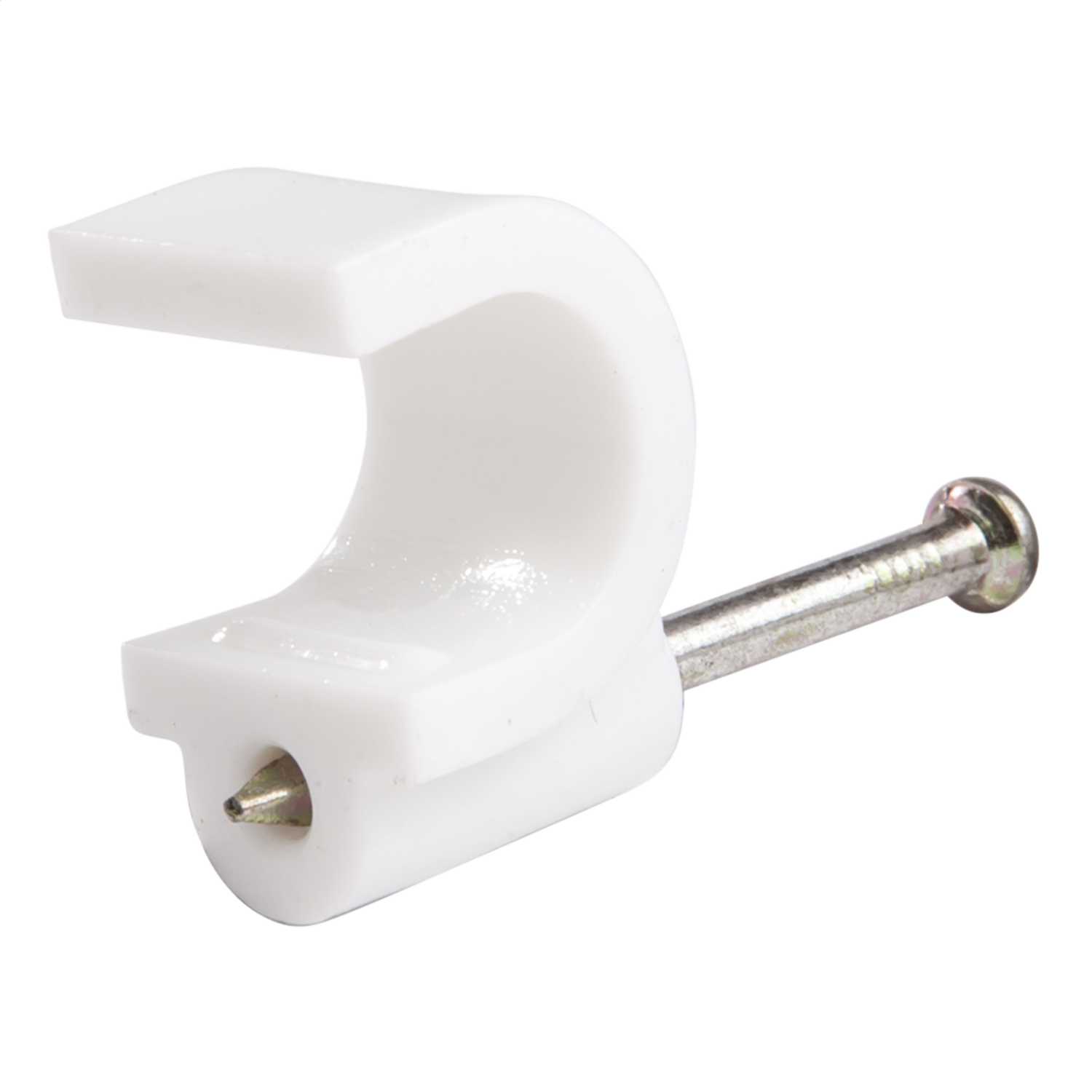 Schneider Tower 12mm Round Clips White (Pack of 100) (70CWRC12) | CEF