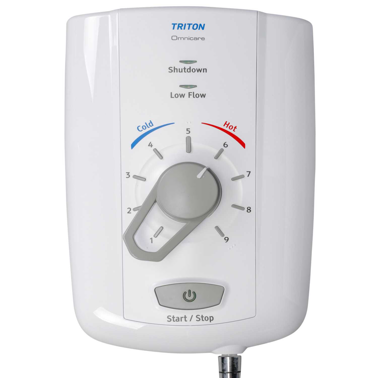 Triton 9 5kw Omnicare Design Electric Shower White With Grab Kit