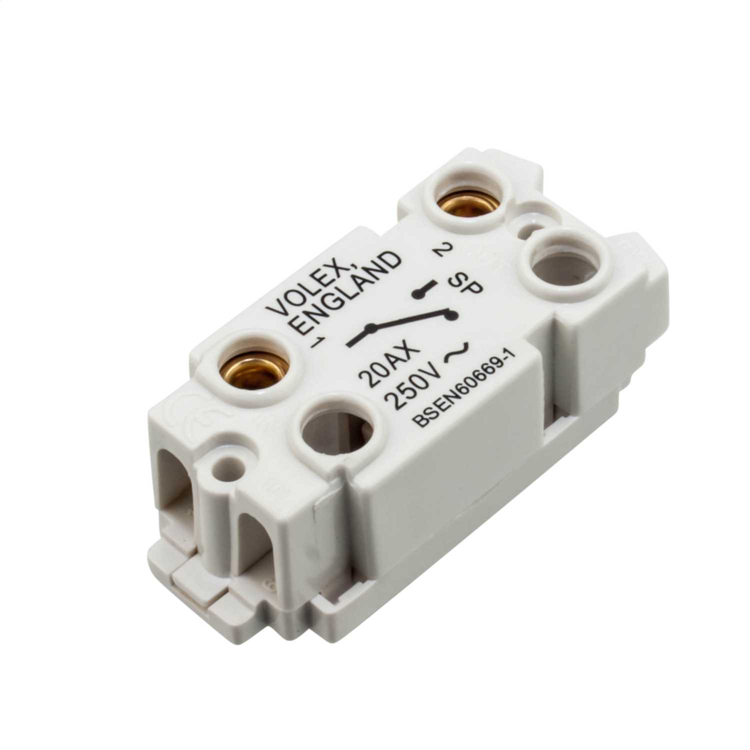 Volex 20A Single Pole 1 Way Grid Switch (VG3450) | CEF