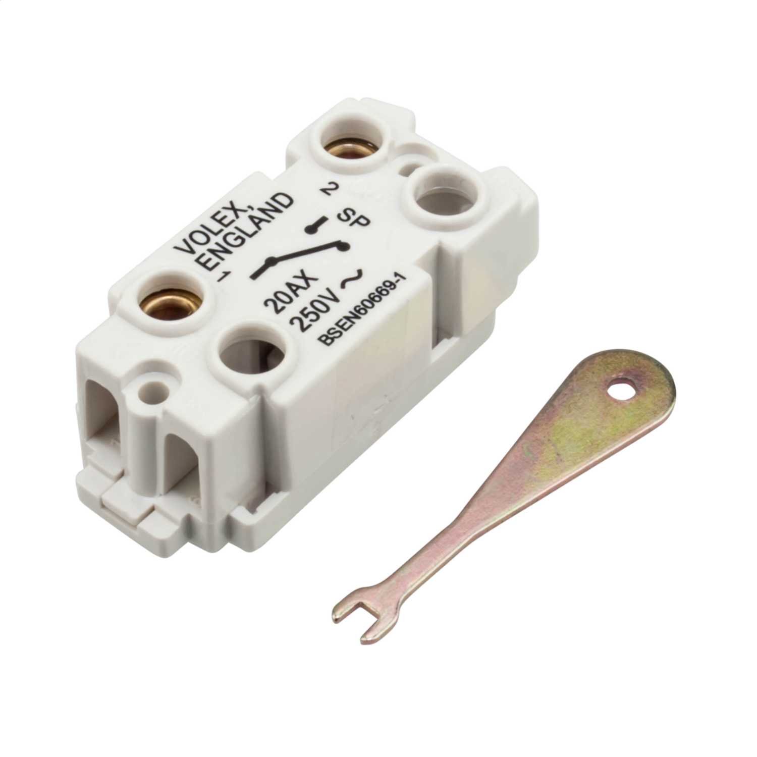 Volex 20A Single Pole 1 Way Grid Key Switch (VG3451) | CEF