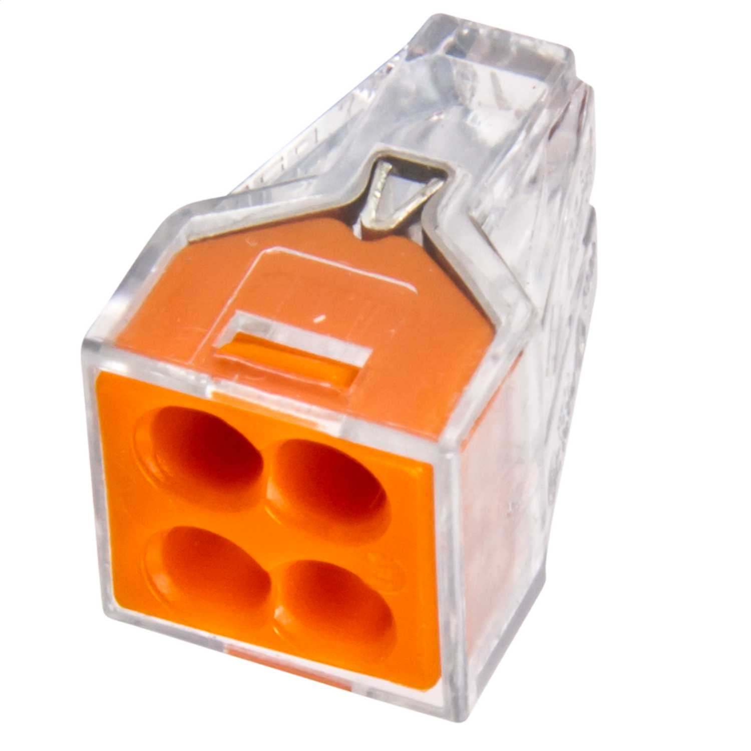 Wago 2.5mm Push Wire Connector 4 Conductor (Pack of 100) (773-104) | CEF