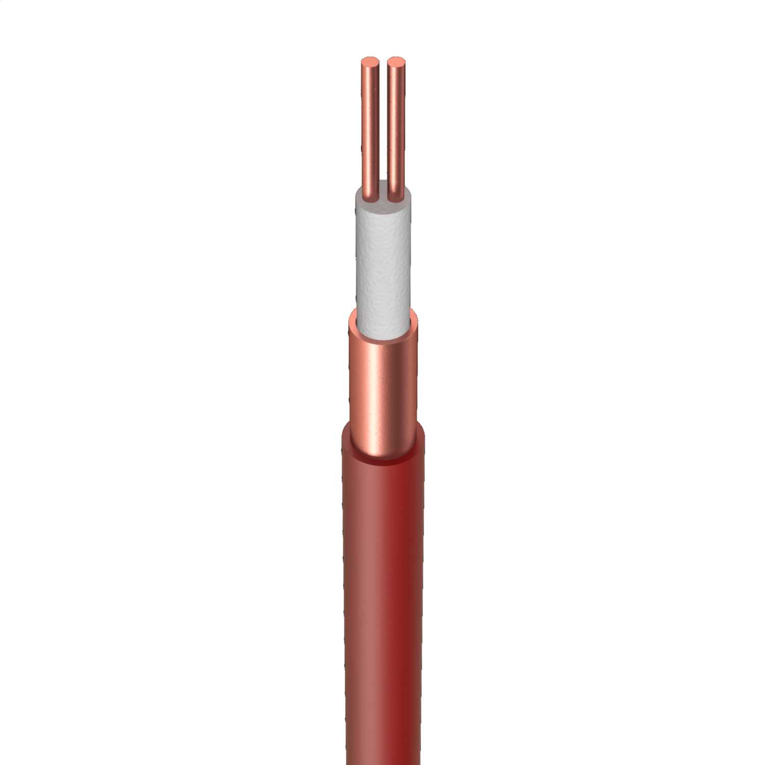 Wrexham 1.5mm² 2 Core LSF Mineral Insulated Cable Red 500V (100m Drum ...