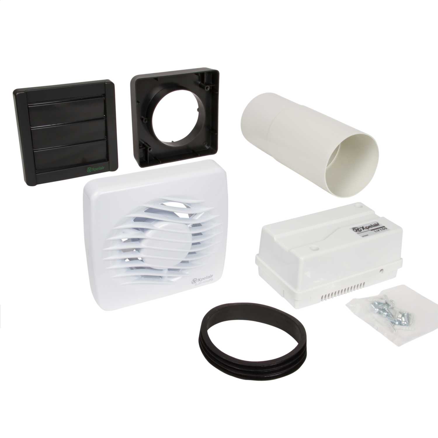 Xpelair LV100HTA 100mm 4" SELV Fan with Humidistat and Timer (92569AW ...